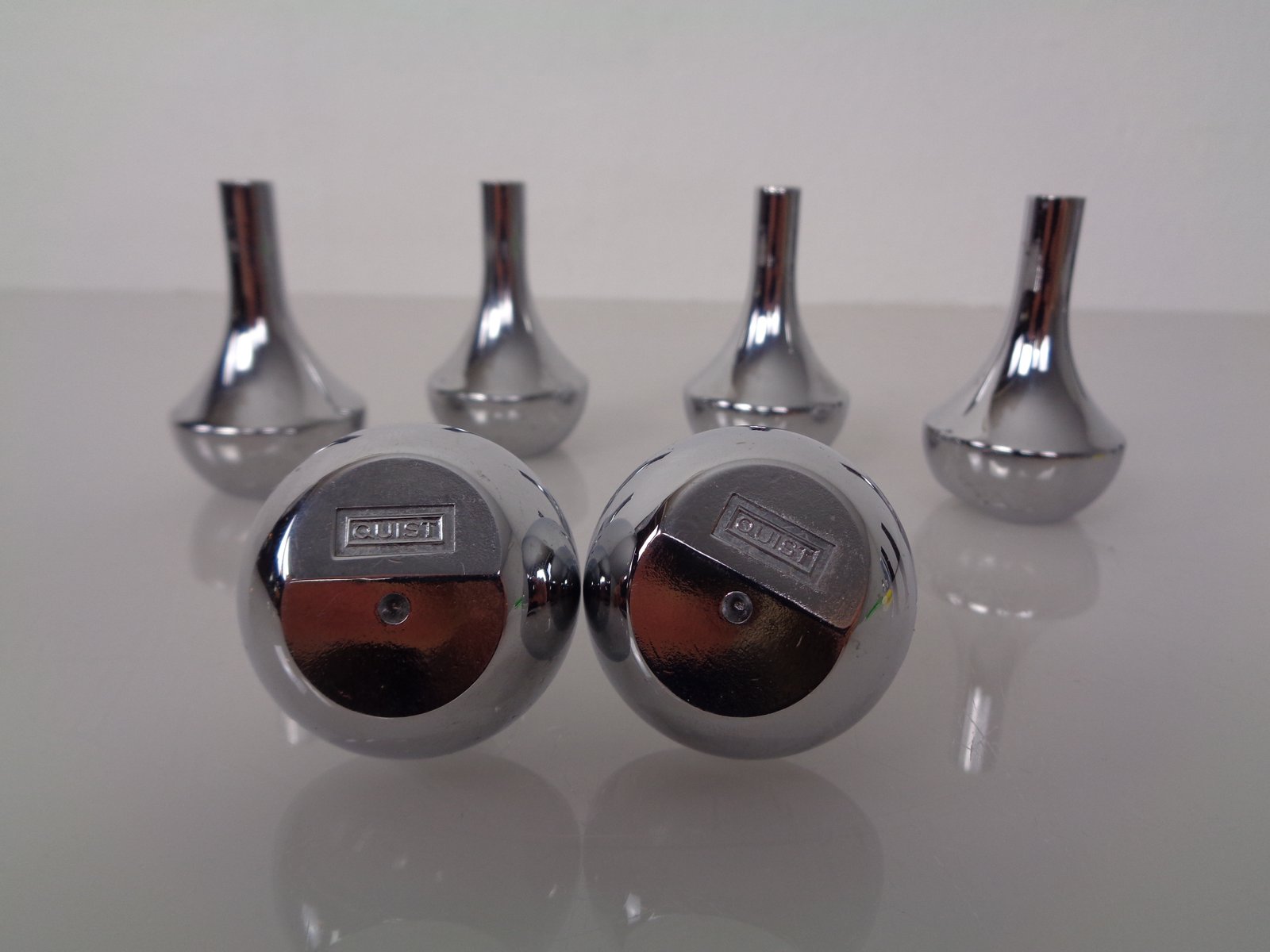 Chrome-Plated Candleholders by Quist, Germany, 1960s, Set of 6 for sale ...