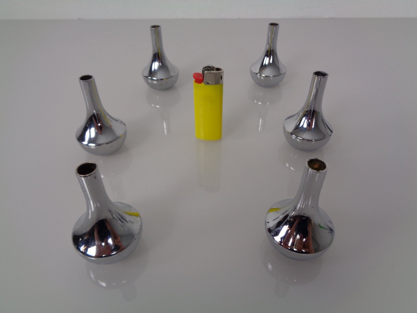Chrome-Plated Candleholders by Quist, Germany, 1960s, Set of 6 for sale ...