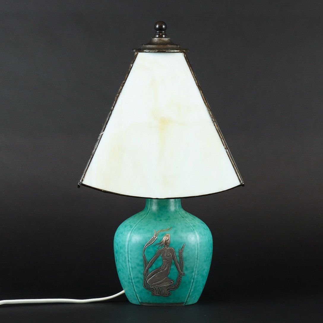 Argenta Table Lamp by Wilhelm Kage for Gustavsberg, Sweden, 1950s for ...