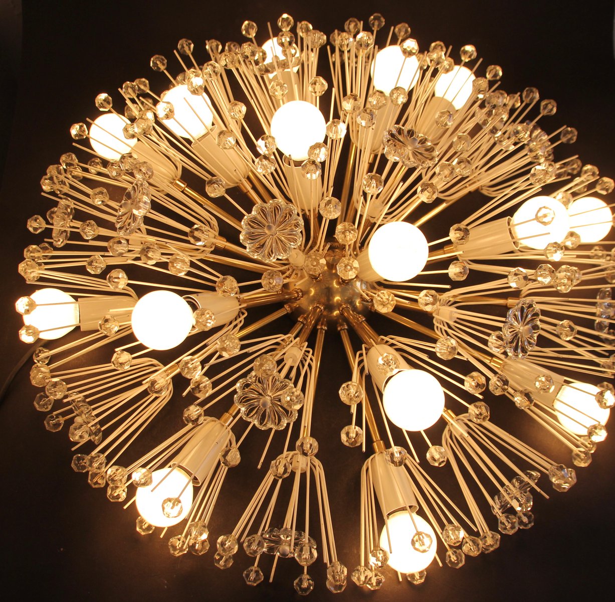 Large Mid-Century Modern Snowball Hanging Lamp by Emil Stejnar for ...