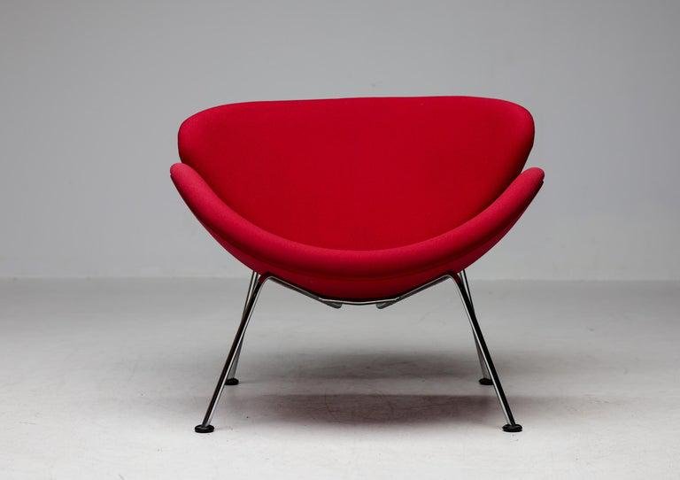 Mid-Century Modern Red Orange Slice Chair by Pierre Paulin for Artifort ...