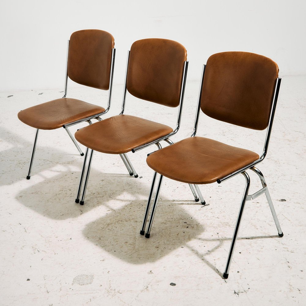 Stackable Tubular Chair, 1970s for sale at Pamono