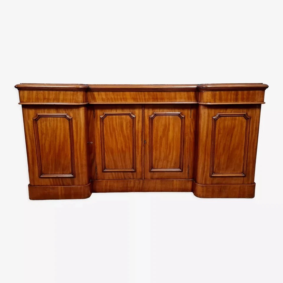 Napoleon III English Sideboard in Blond Mahogany, 1850 for sale at Pamono