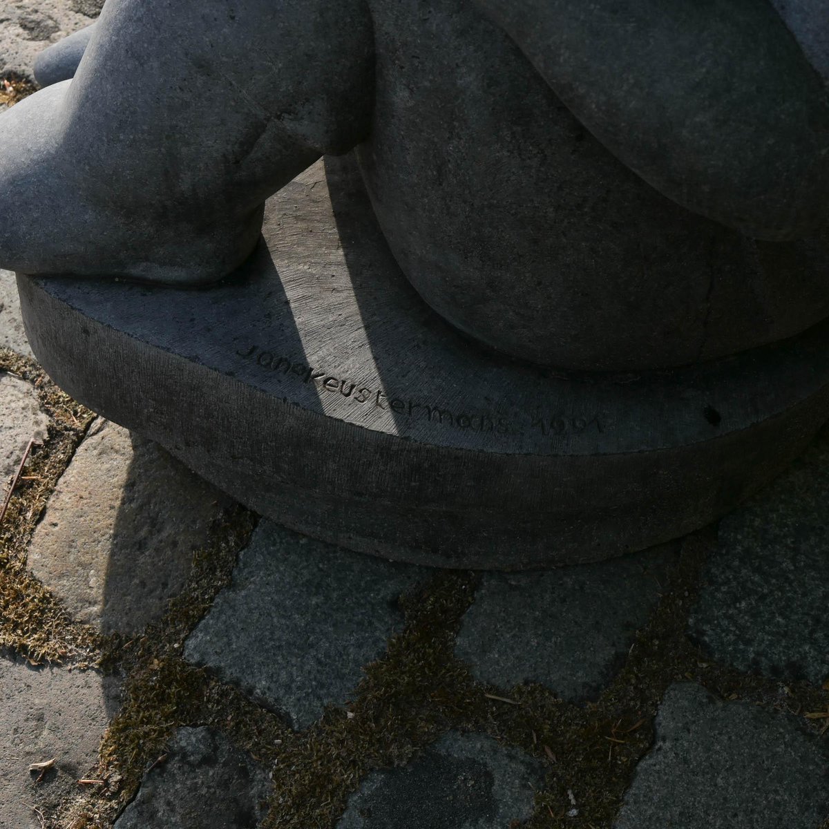 Blue Stone Statue by Jan Keustermans, 1990s for sale at Pamono