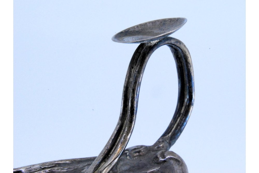 Silver Paddle with Smooth Center and Raised Edge for sale at Pamono