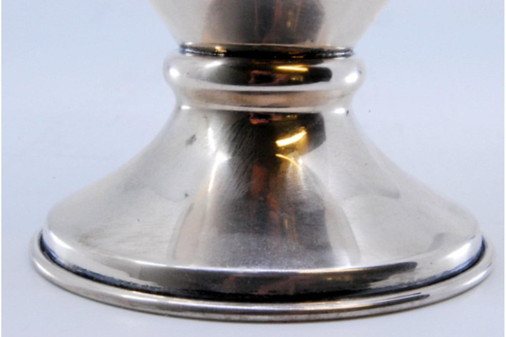 Small Silver Jug with Circular Base and Gold Interior for sale at Pamono