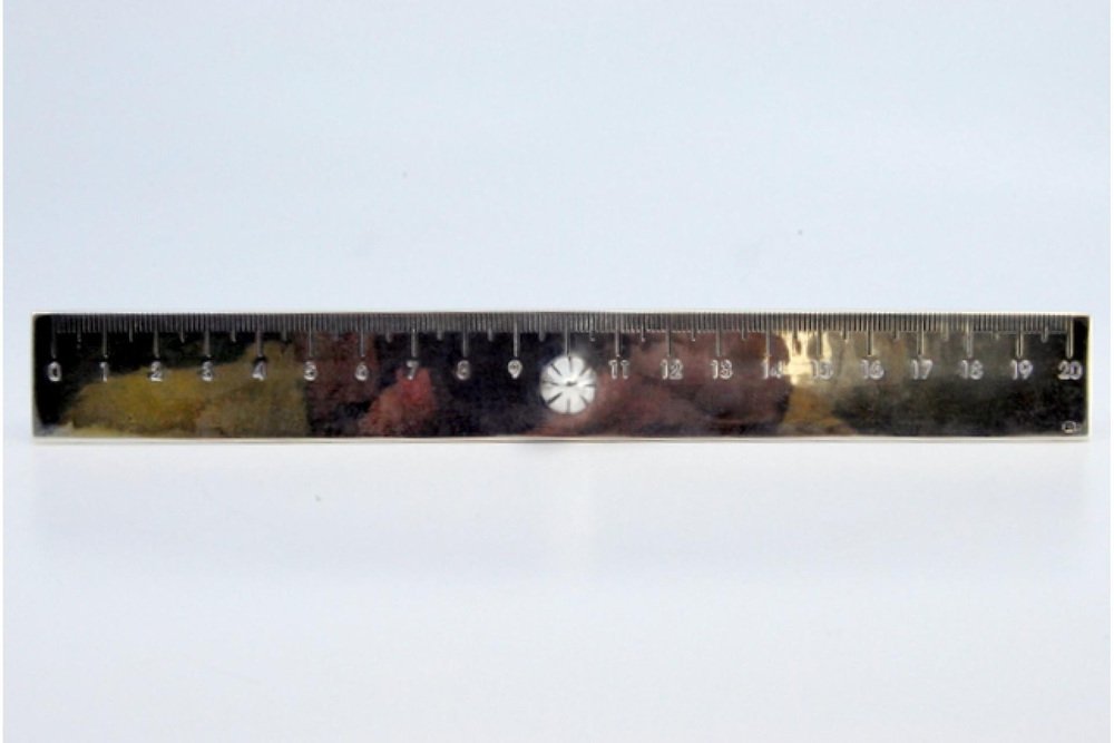 Twenty-Centimeter Silver Scale Ruler for sale at Pamono
