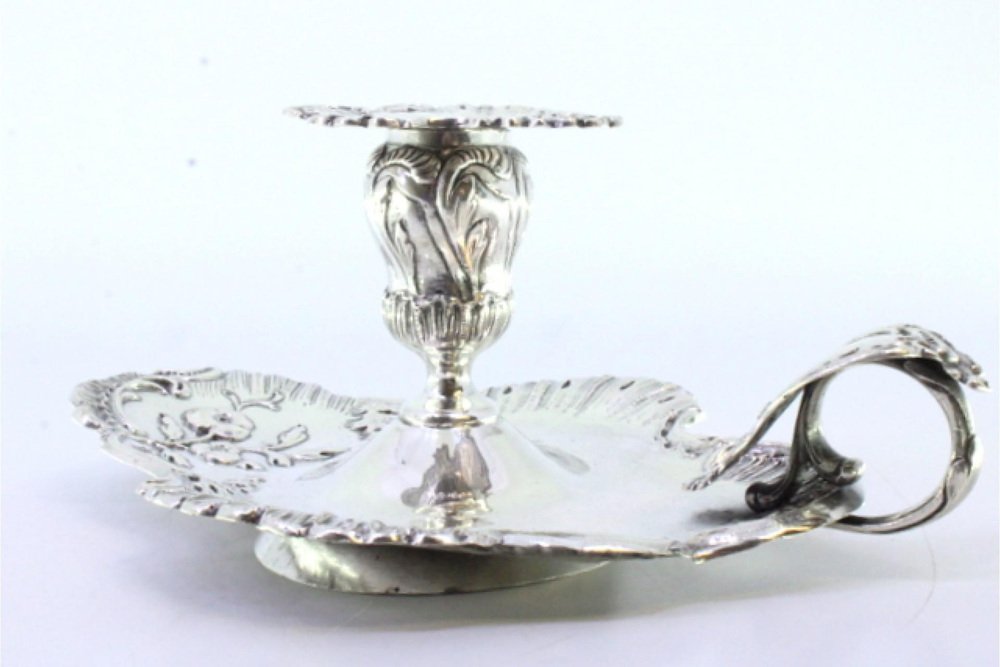 Silver Paddle with Applications and Raised Floral Motifs for sale at Pamono