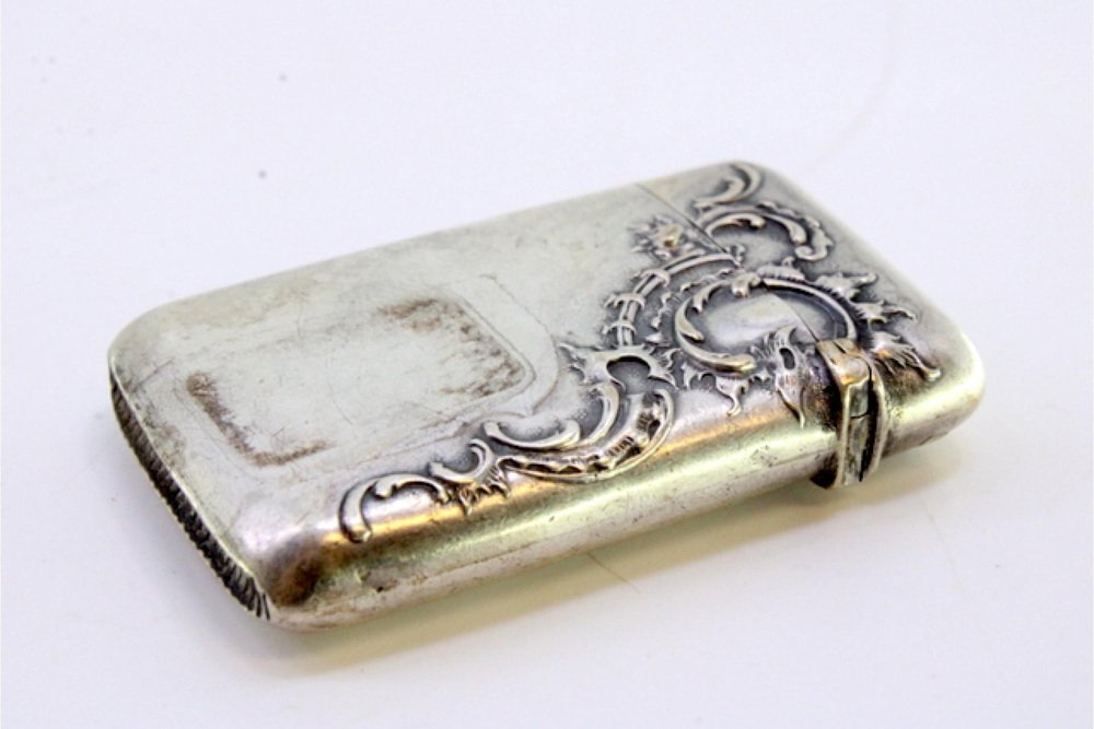 Silver Matchbox with Reveal for sale at Pamono