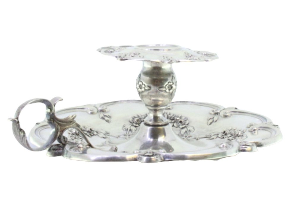 Silver Paddle with Raised Floral Motifs and Acanthus Leaf Applications ...