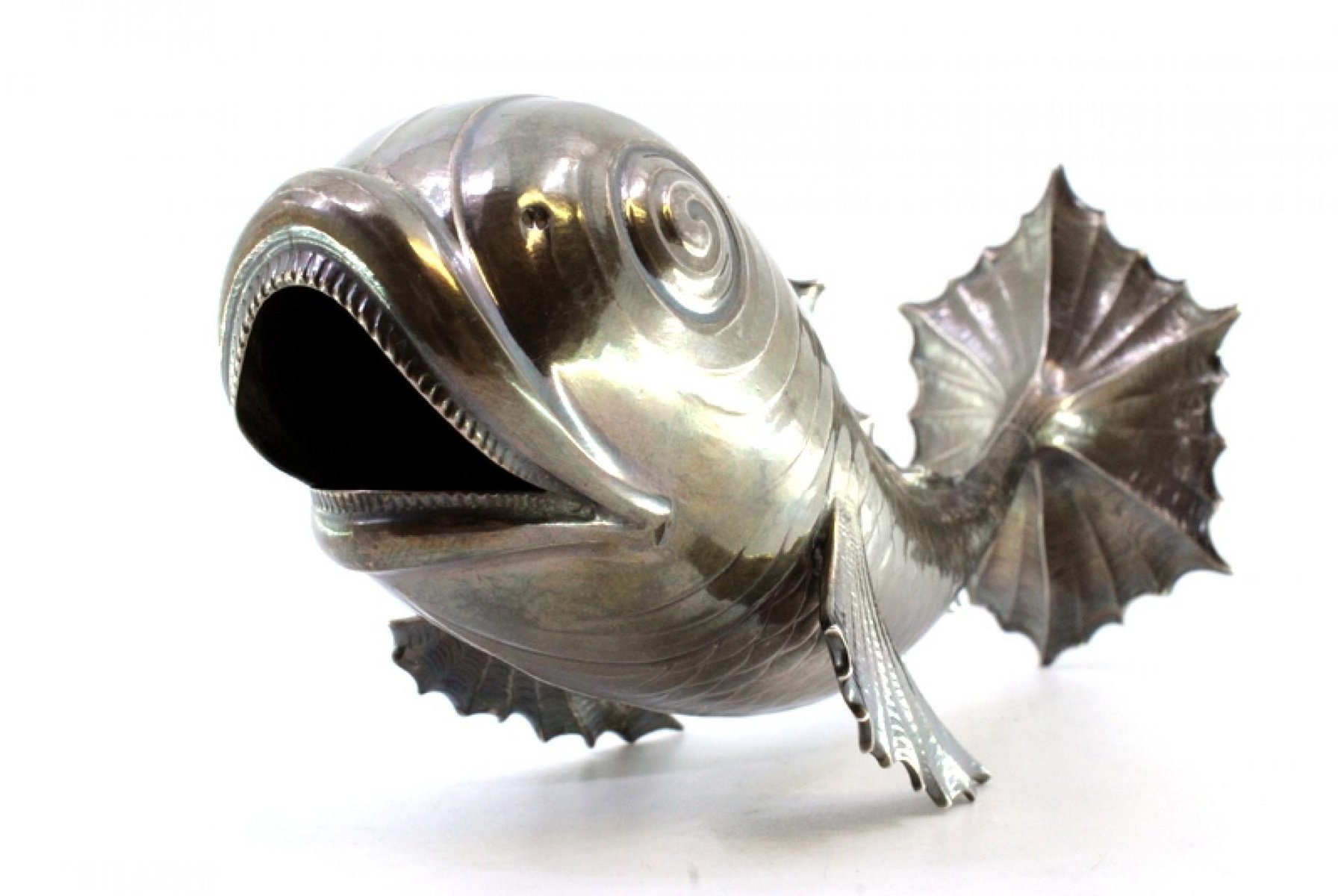 Fish-Shaped Toothpick Holder with Reliefs and Applications for sale at ...
