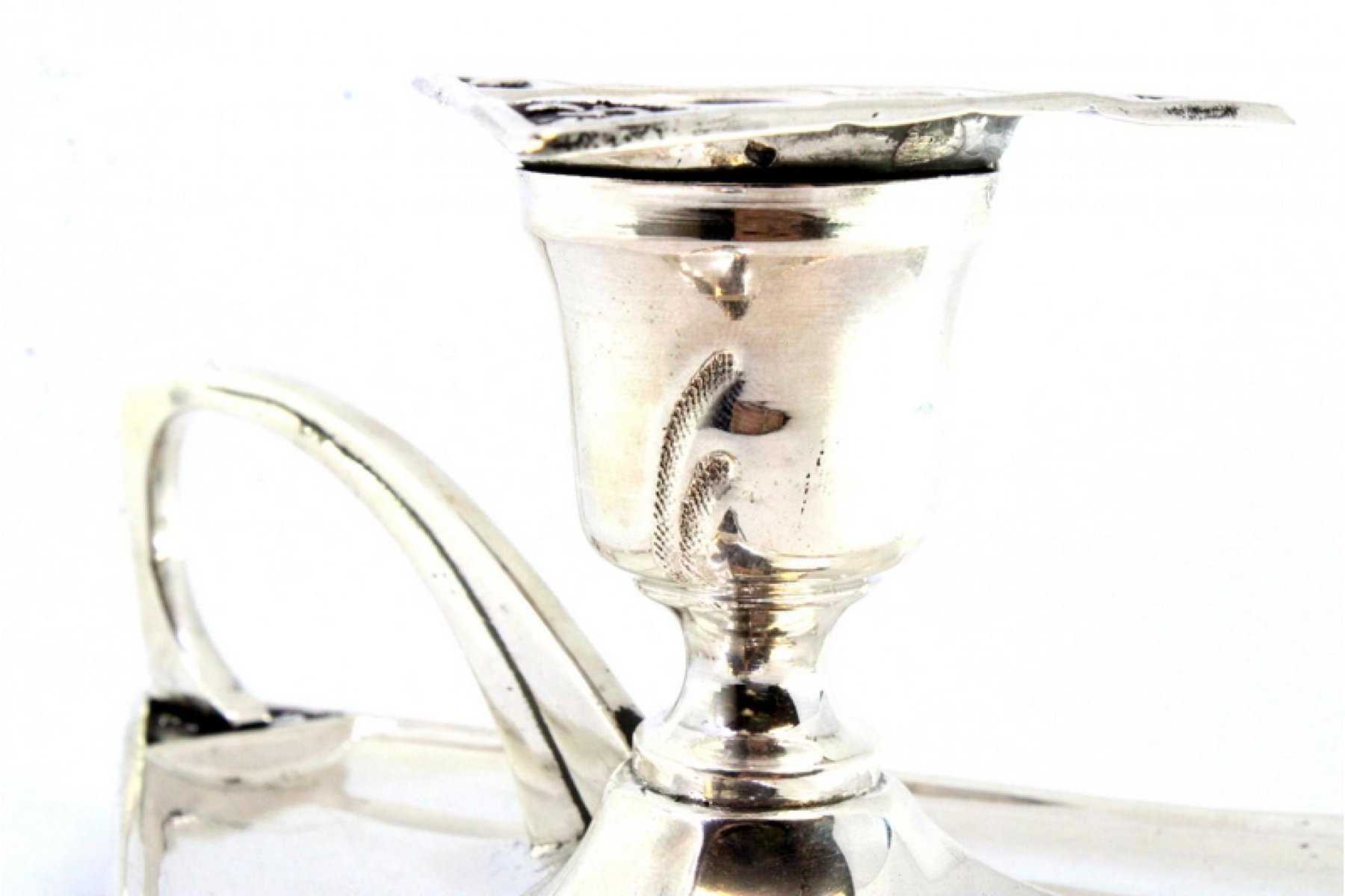 Triangular Shaped Silver Paddle with Fleur-De-Lis Reliefs for sale at ...