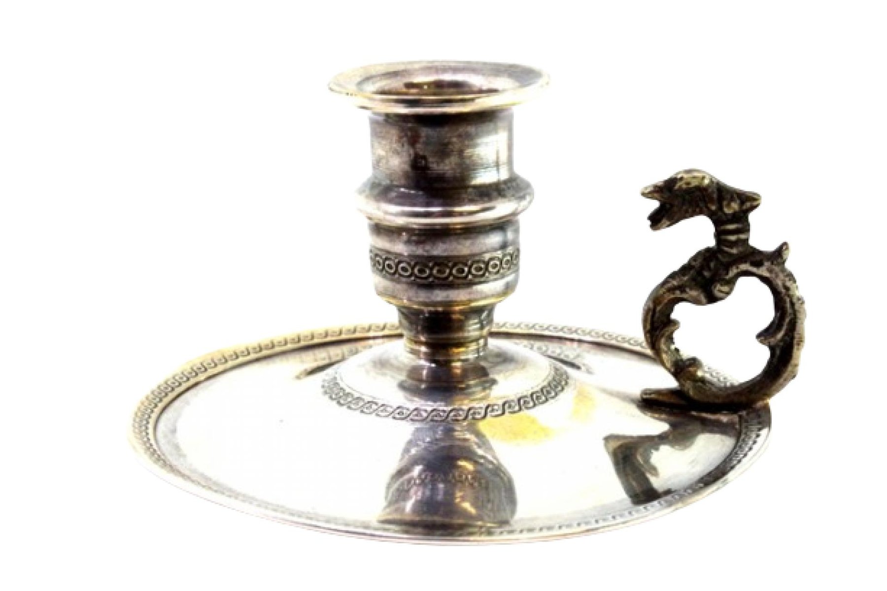 Small Silver Paddle with Raised Border and Applications for sale at Pamono