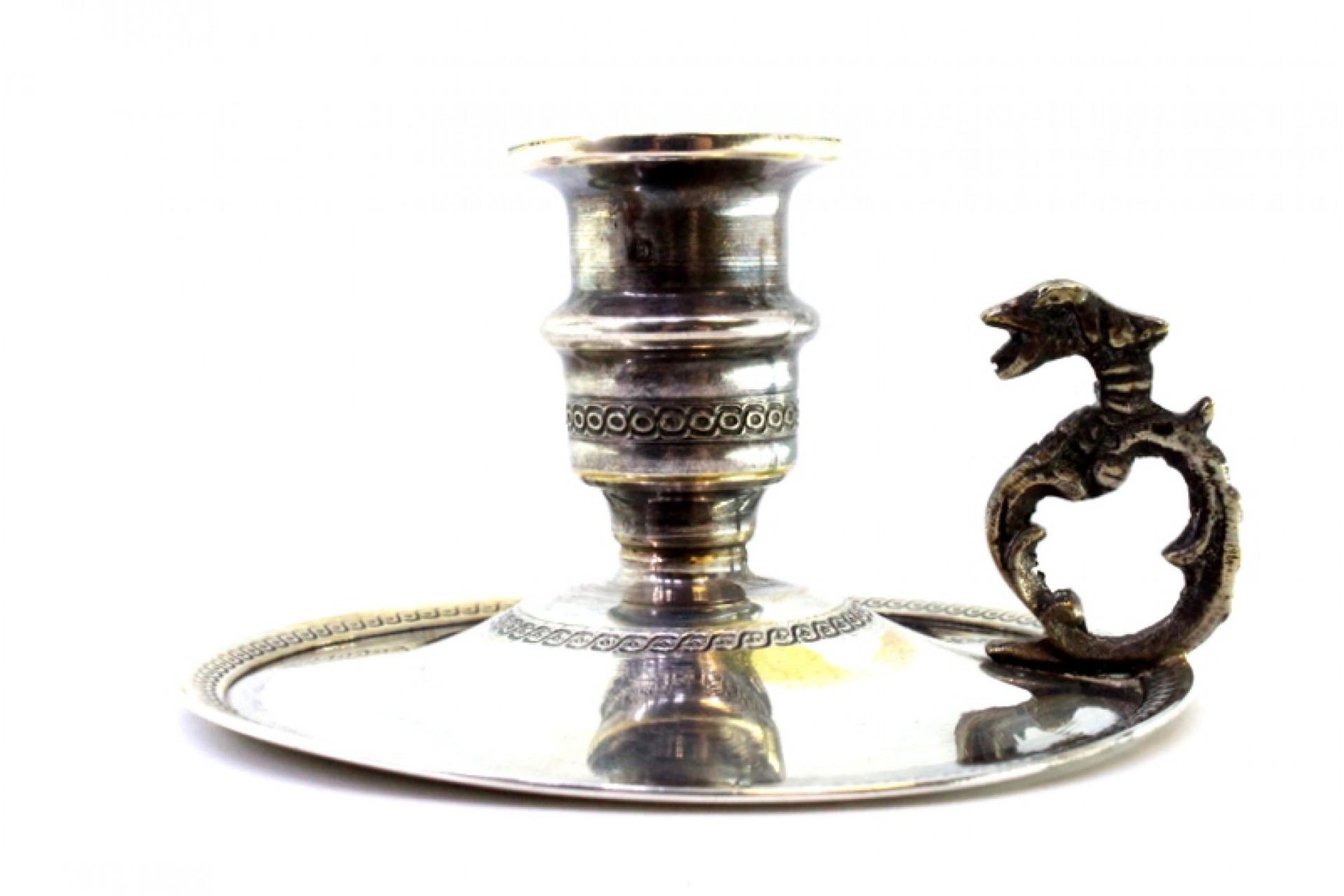 Small Silver Paddle with Raised Border and Applications for sale at Pamono