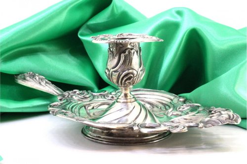 Silver Paddle with Reliefs, Applications and Cutouts & Handle Resting ...