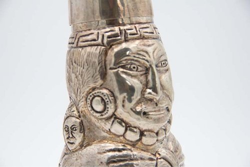 Inca Shaker in Silver with Cup for sale at Pamono