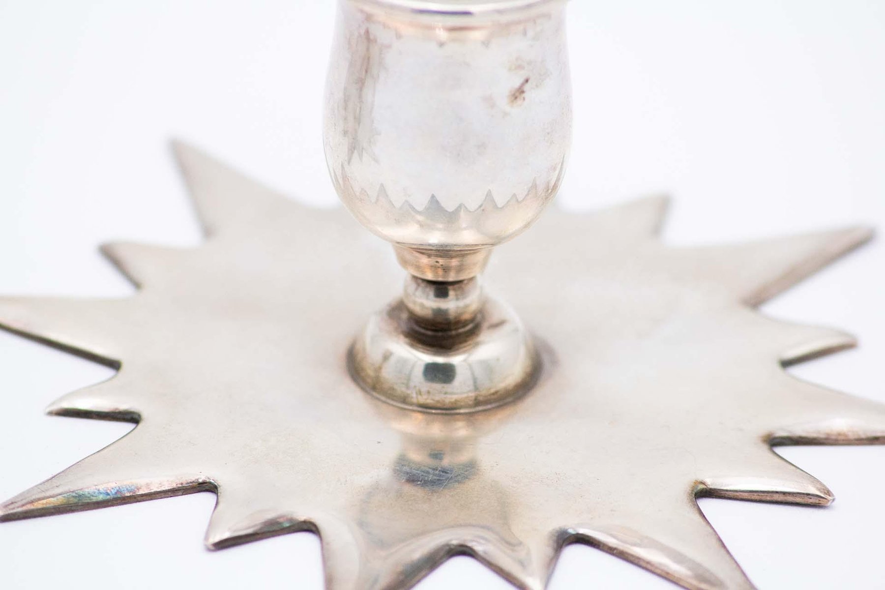 Star-Shaped Silver Candlesticks, Set of 2 for sale at Pamono