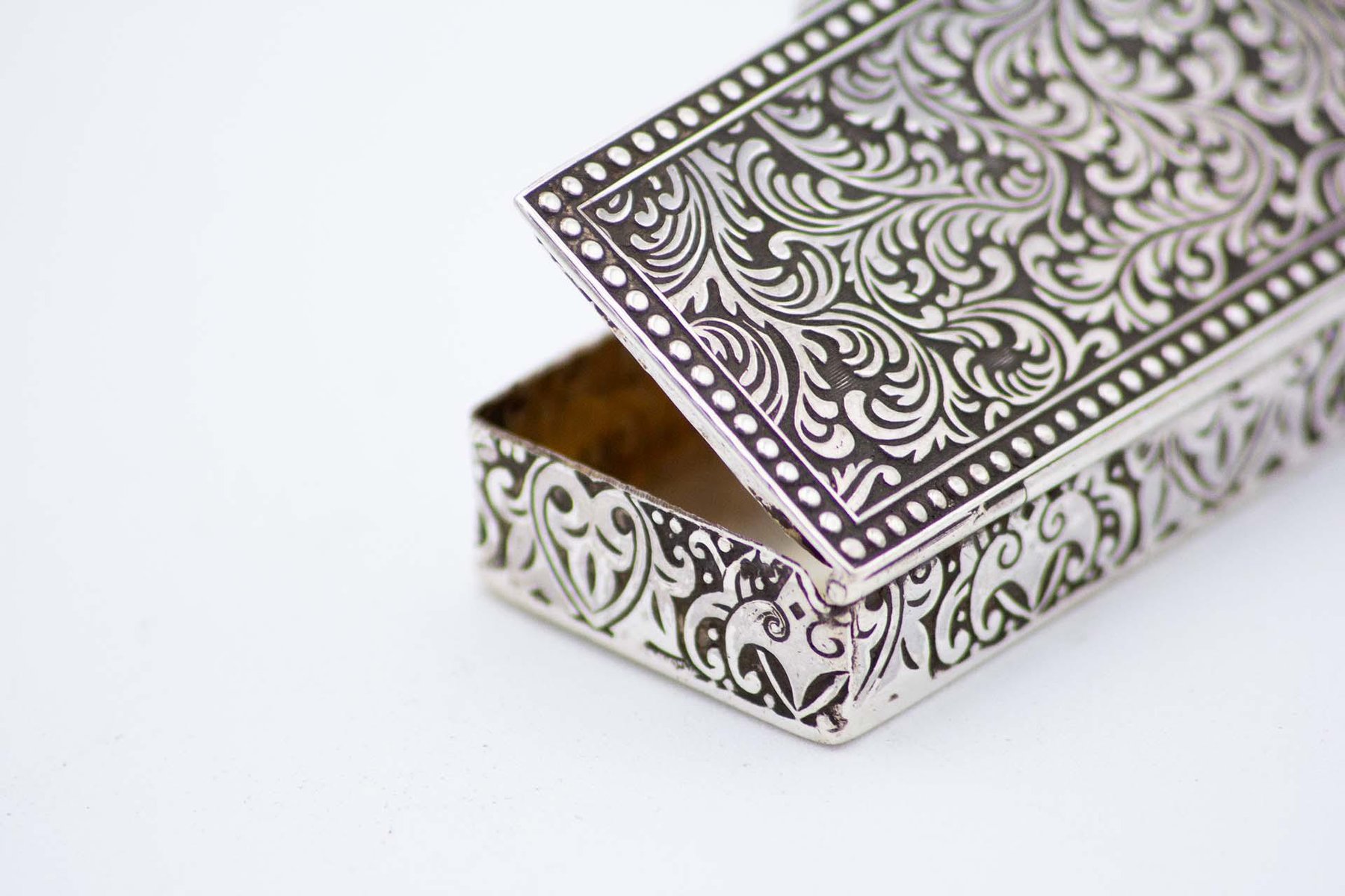 Rectangular Silver Pill Box for sale at Pamono