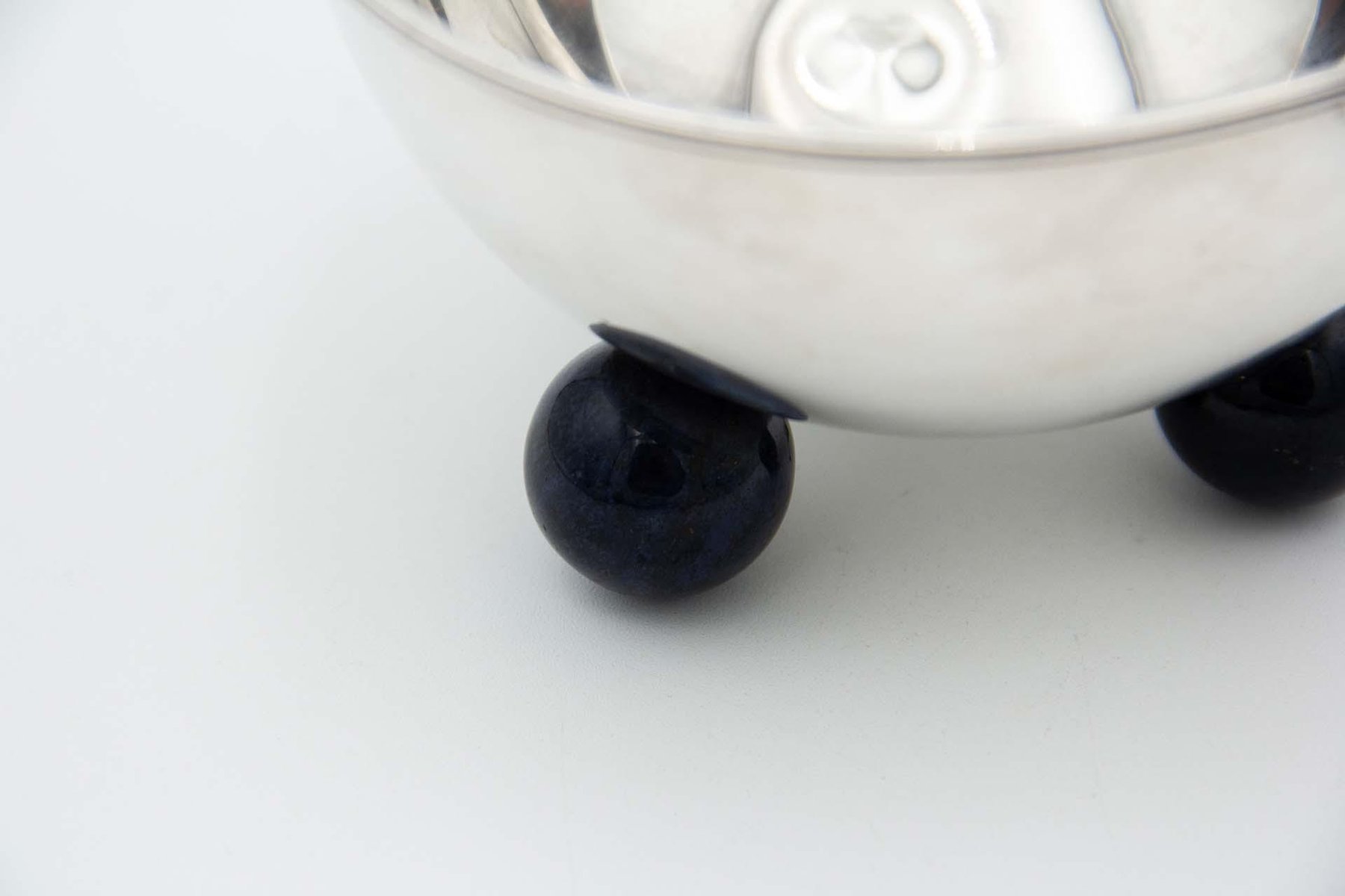 Plain Silver Cup with Three Spherical Feet for sale at Pamono