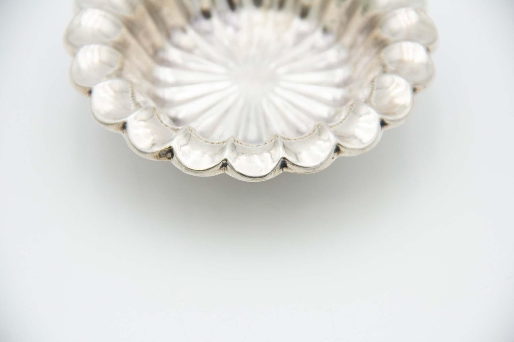 Fluted Silver Circular Ring Dish for sale at Pamono