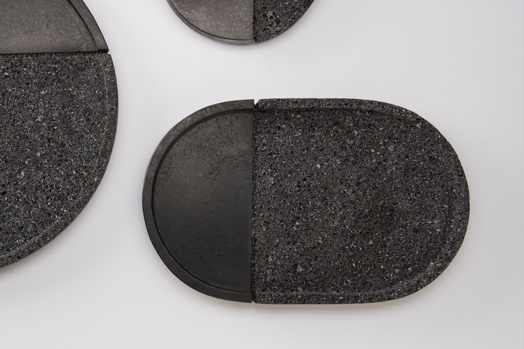 Lava Volcanic Rock Oval Tray by Caterina Moretti and Ana Saldaña for ...