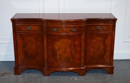 Vintage Serpentine Bow Front Sideboard with Drawers & Cupboard from ...