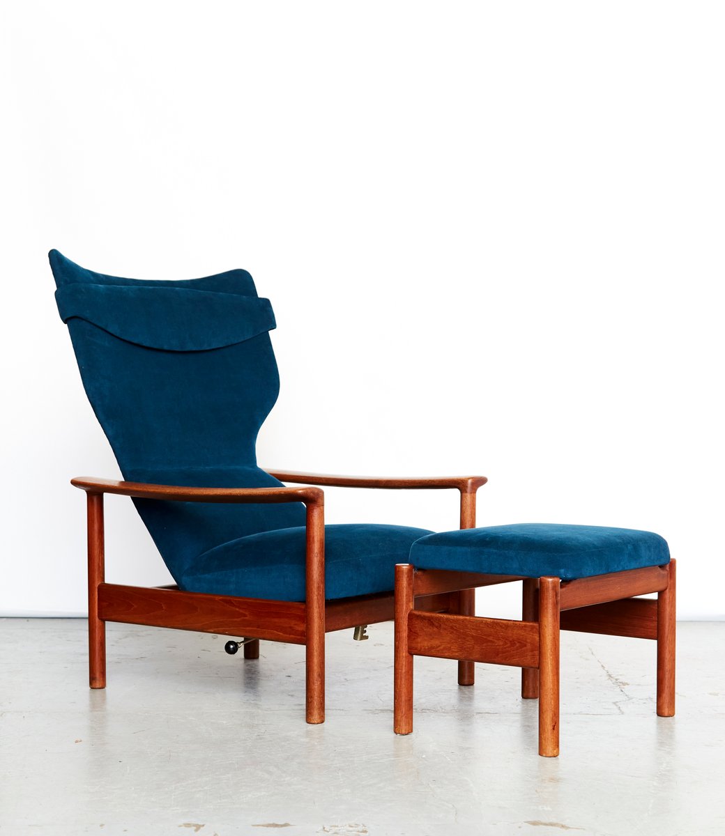 Set of Rock Royal Lounge Chair and Ottoman by Sven Ivar Dysthe for ...