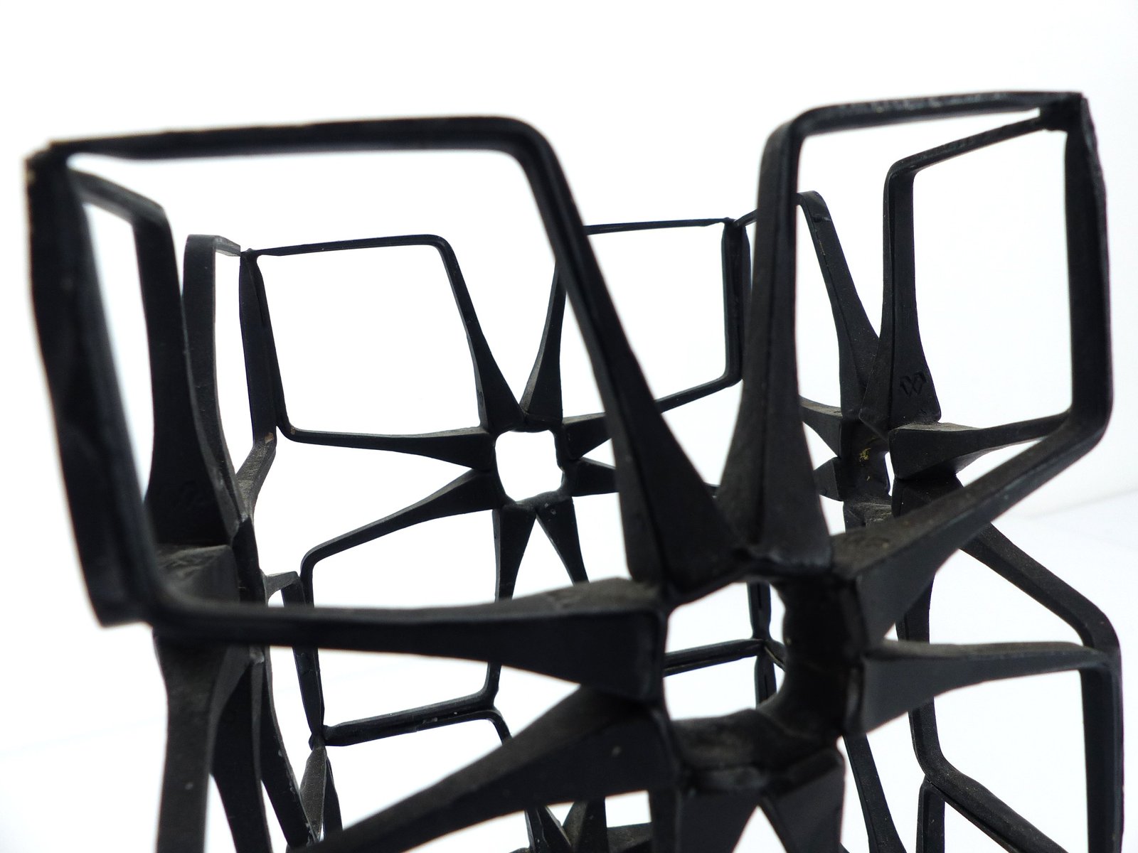 Brutalist Wrought Iron Candlestick by Bruce Weir, 1960 for sale at Pamono