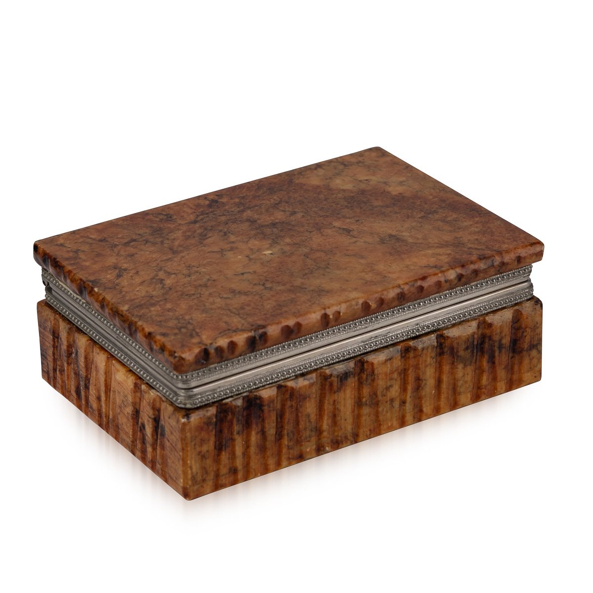 Italian Rosso Verona Marble Cigarette Box, 1960s for sale at Pamono