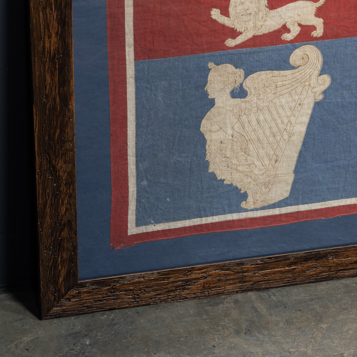 Antique Victorian Framed Royal Standard Flag, 1900s for sale at Pamono