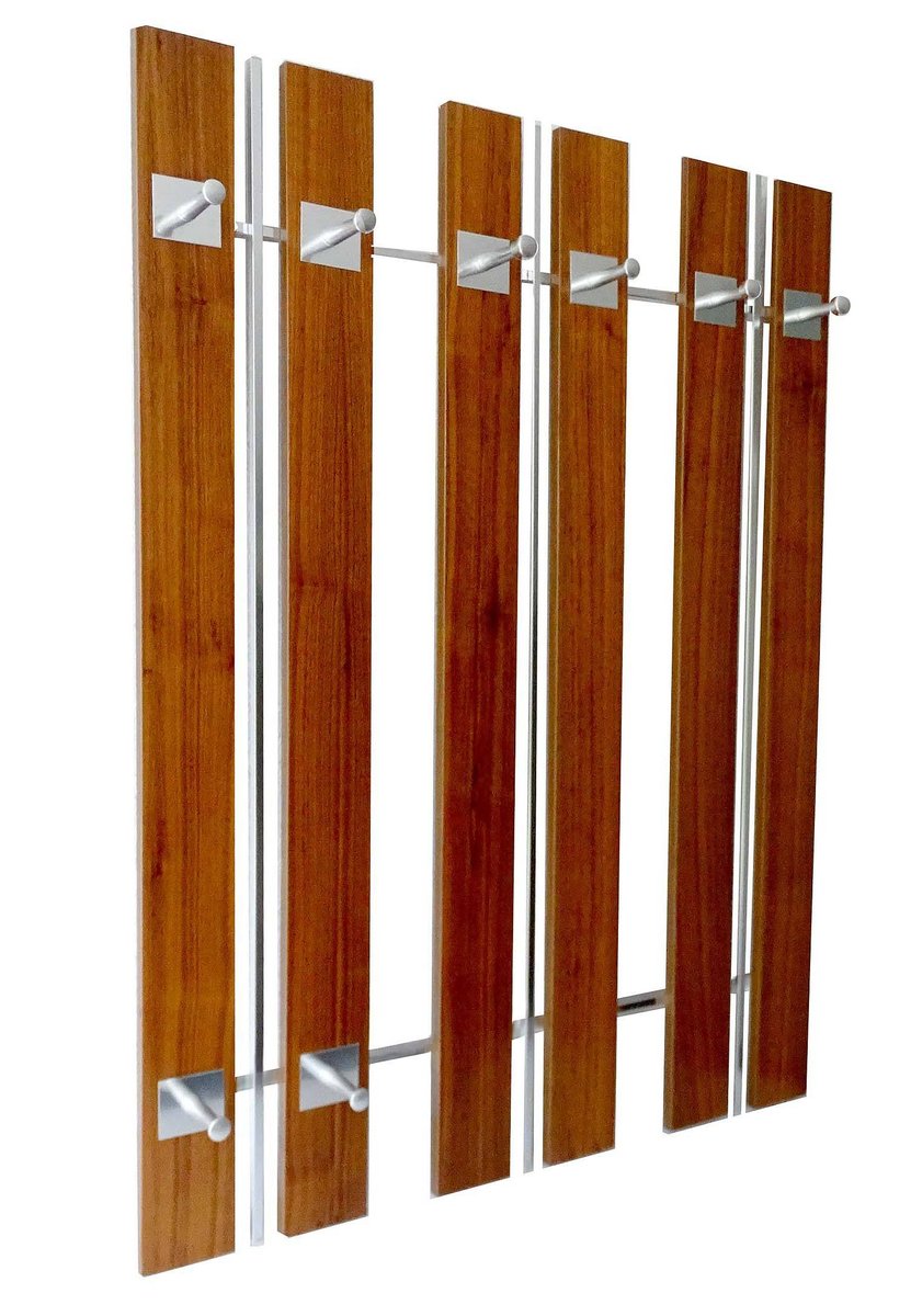 Large Scandinavian Teak Coat Rack for sale at Pamono