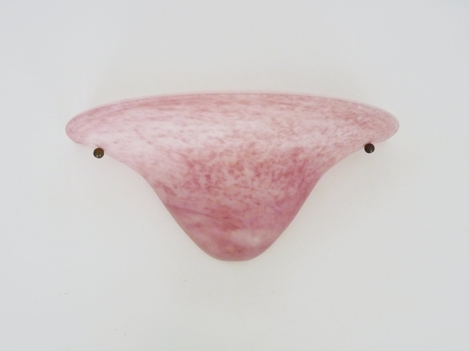 Art Glass Half-Moon Wall Light in Pink Glass Paste, 1980s for sale at ...