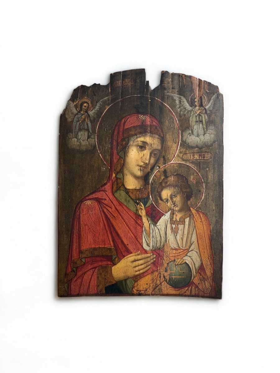 Venetian Cretan School Artist, Madonna of Kazan with Child, 1600, Oil ...