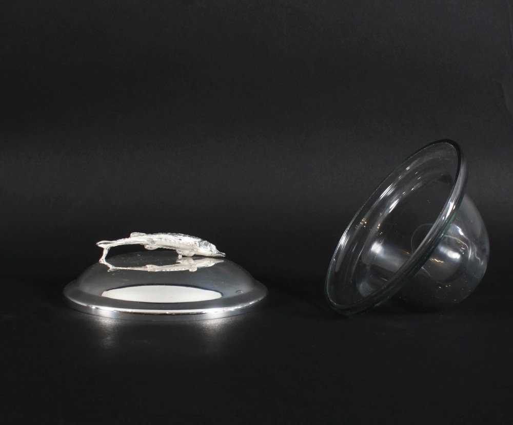Vintage Silver Plated Caviar and Champagne Cooler, 1980s, Set of 9 for ...