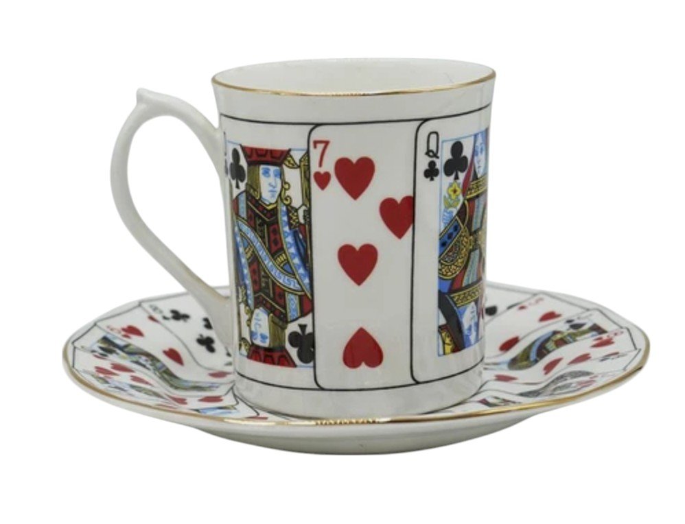 Elizabethan Playing Cards Coffee Cups and Saucers from Tiffany & Co ...