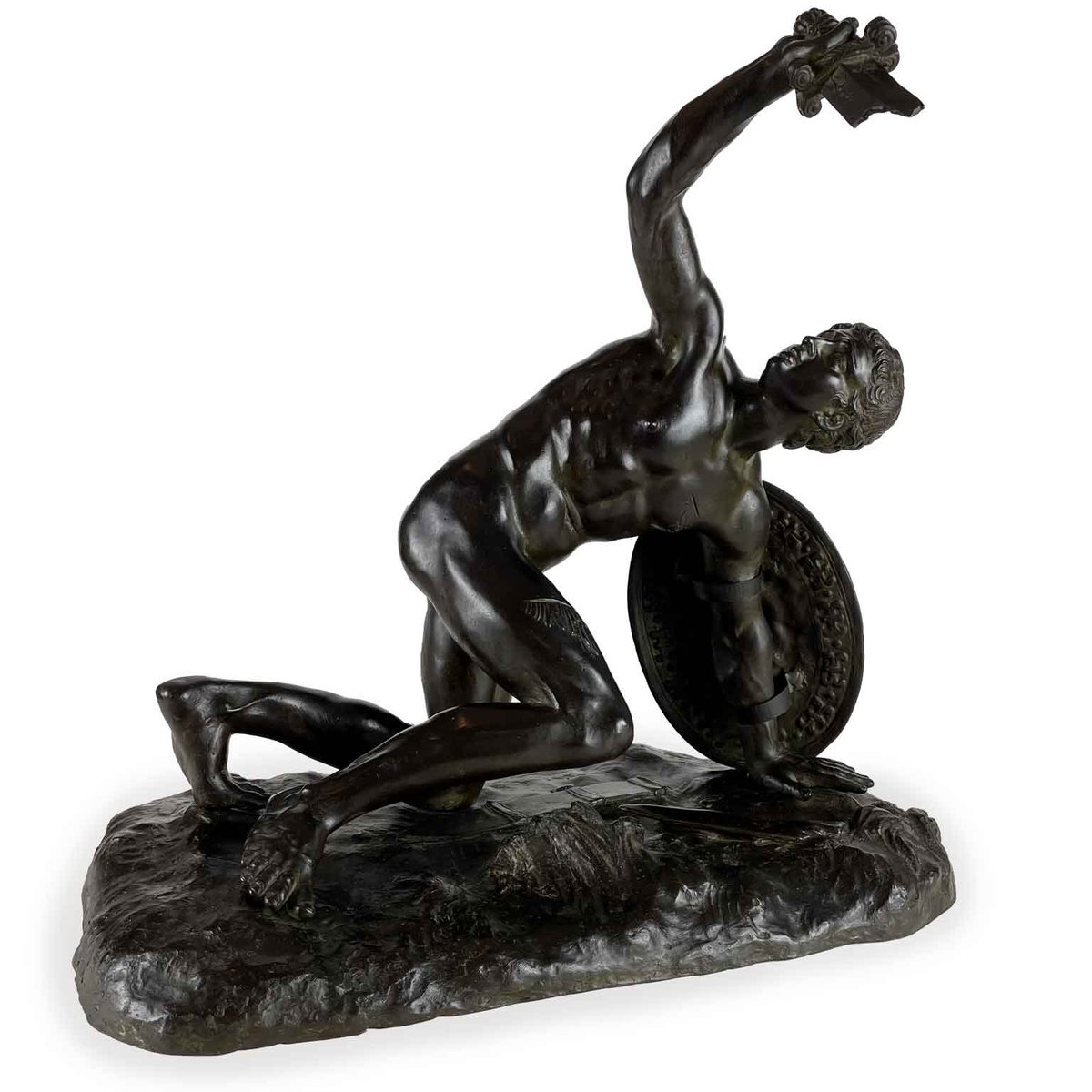 Statue of Gladiator, 1920s, Bronze for sale at Pamono