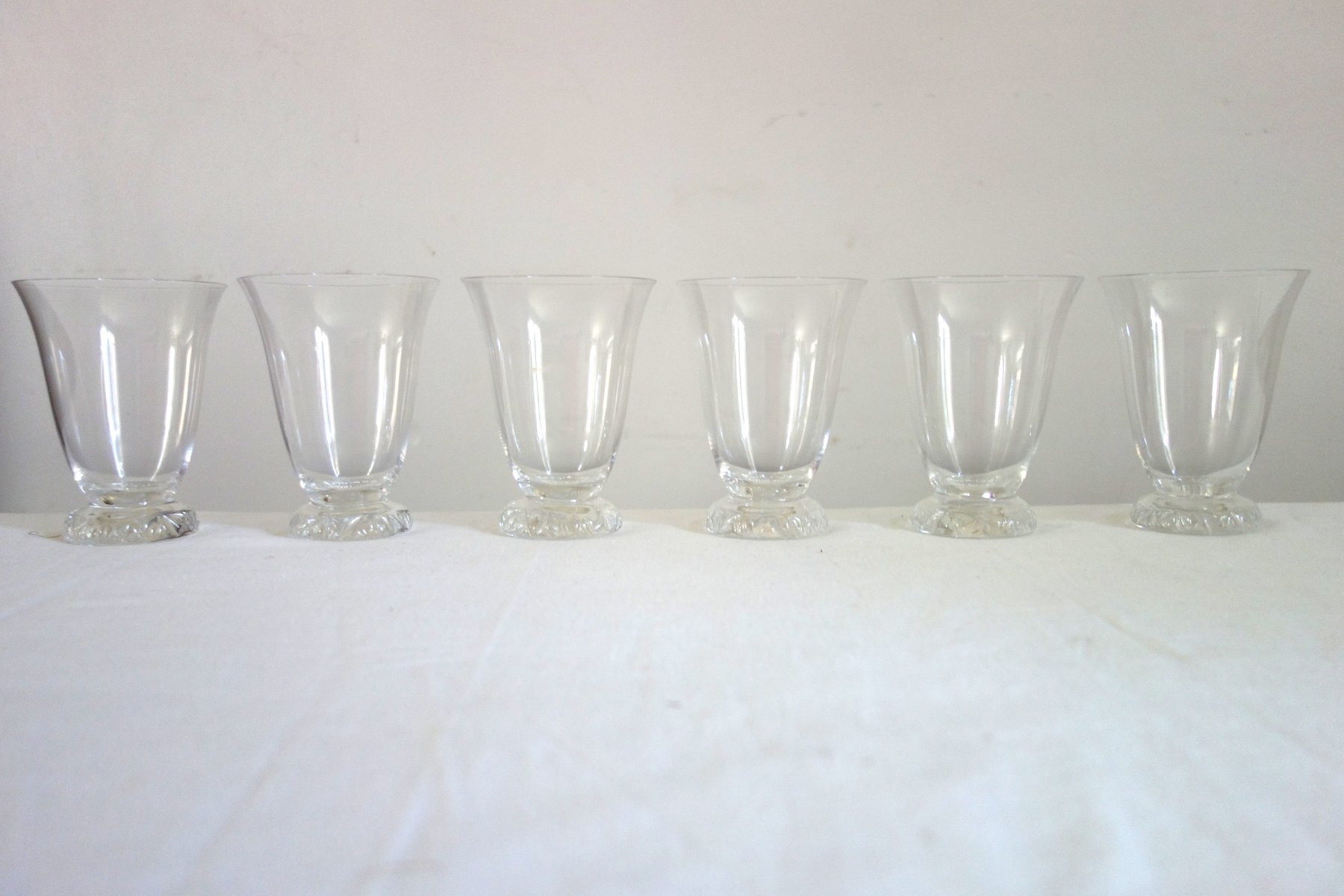 Mid-20th Century Water Glasses Kim Model from Daum, Set of 6 for sale ...