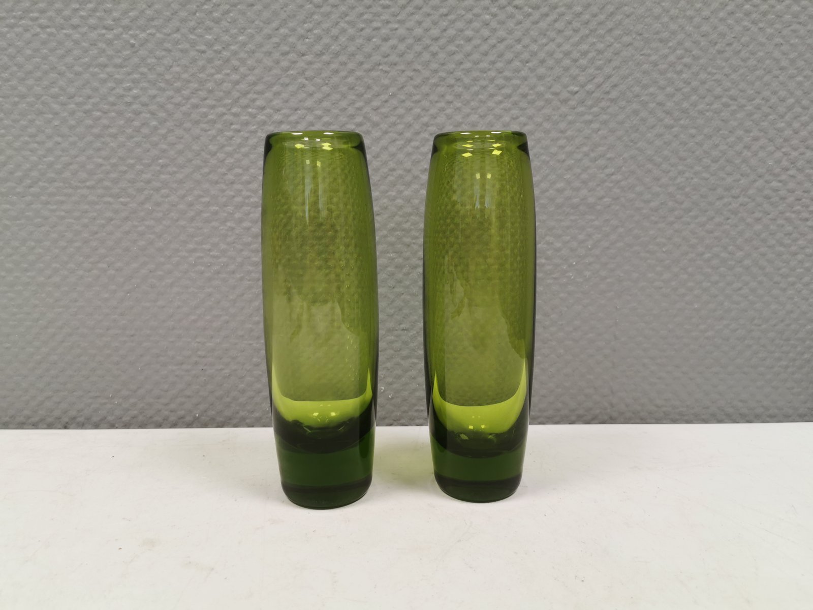 Torpedo Glass Vases in May Green Colour by Per Lutken for Holmegaard ...
