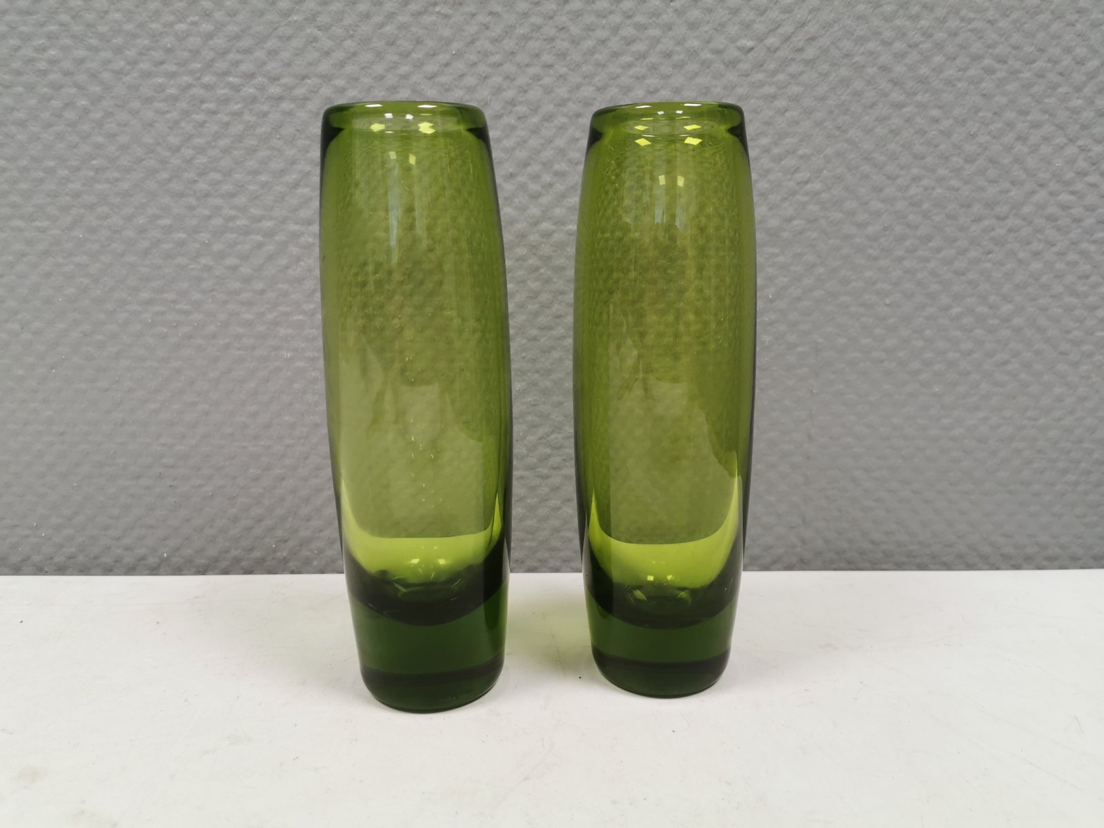 Torpedo Glass Vases in May Green Colour by Per Lutken for Holmegaard ...