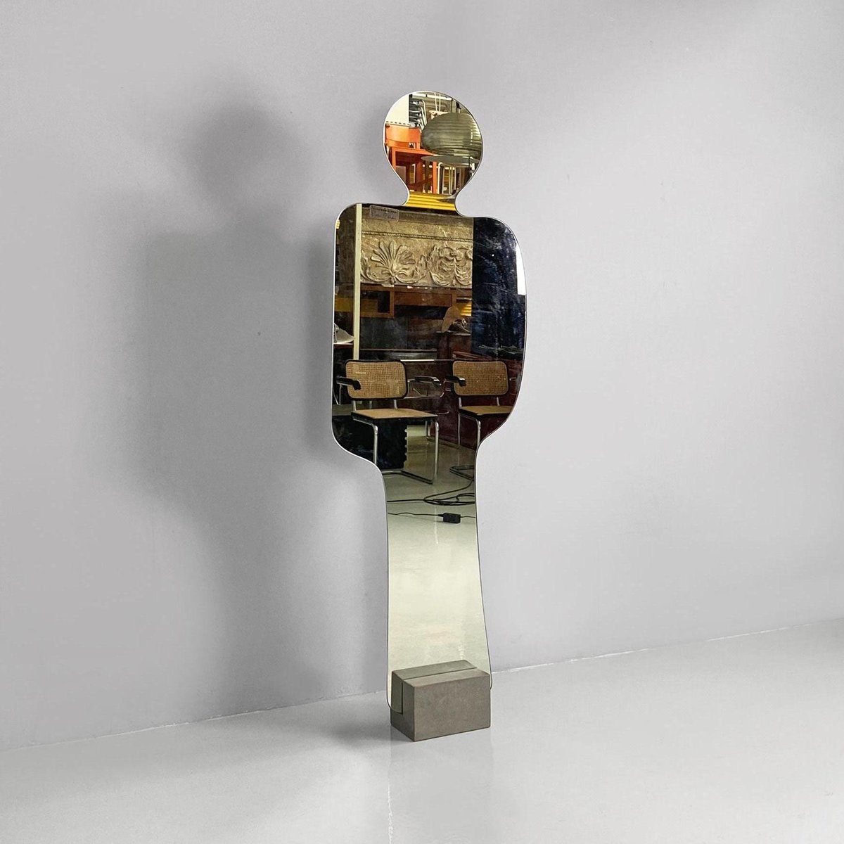 Modern Italian Man Shaped Self-Standing Floor Mirror Narciso by Pierre ...