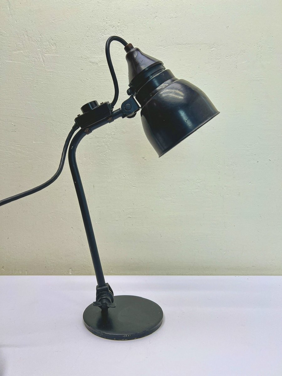 Bauhaus Metal and Bakelite Task Lamp from Rademacher, 1930s for sale at ...
