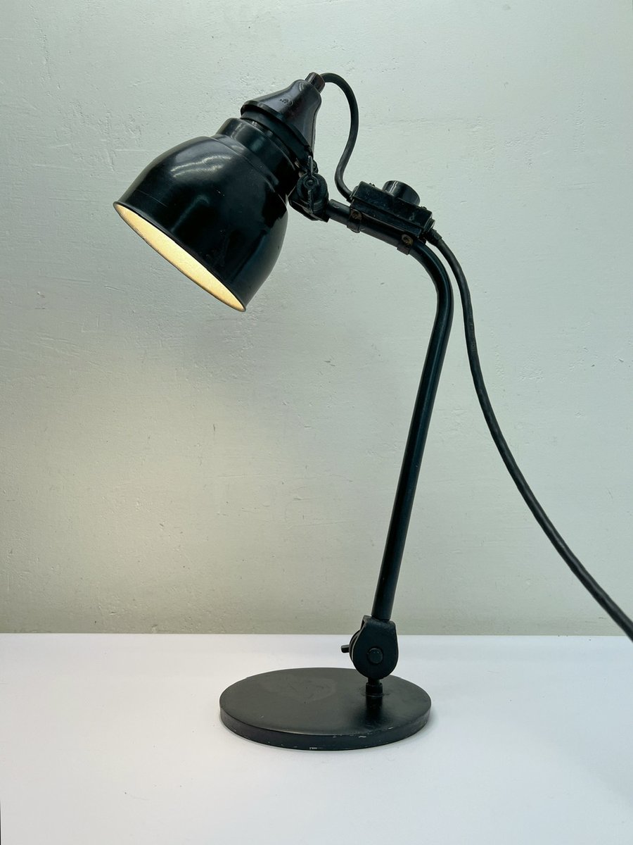 Bauhaus Metal and Bakelite Task Lamp from Rademacher, 1930s for sale at ...