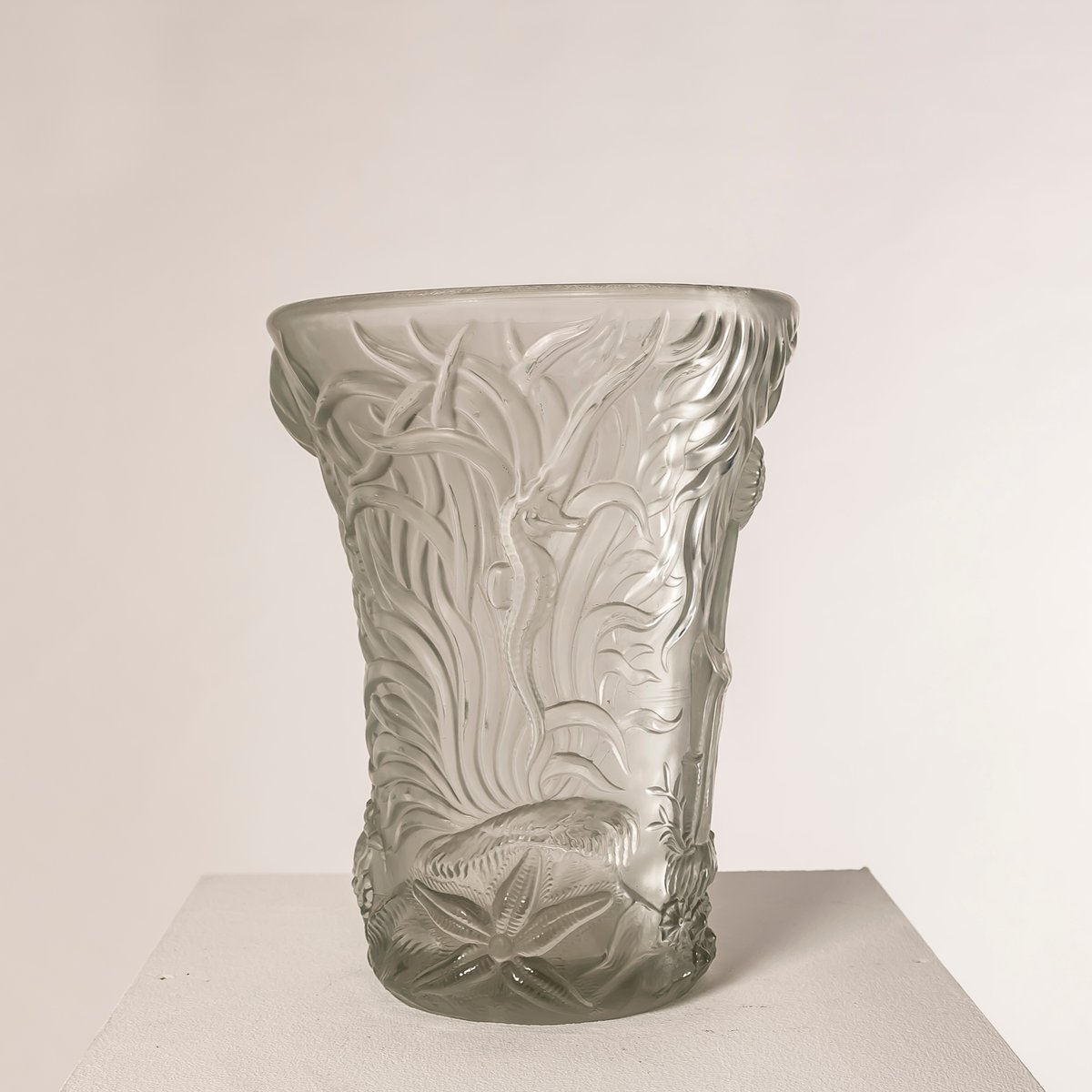 Glass Marine Life Vases attributed to Josef Inwald for Barolac, 1960s ...