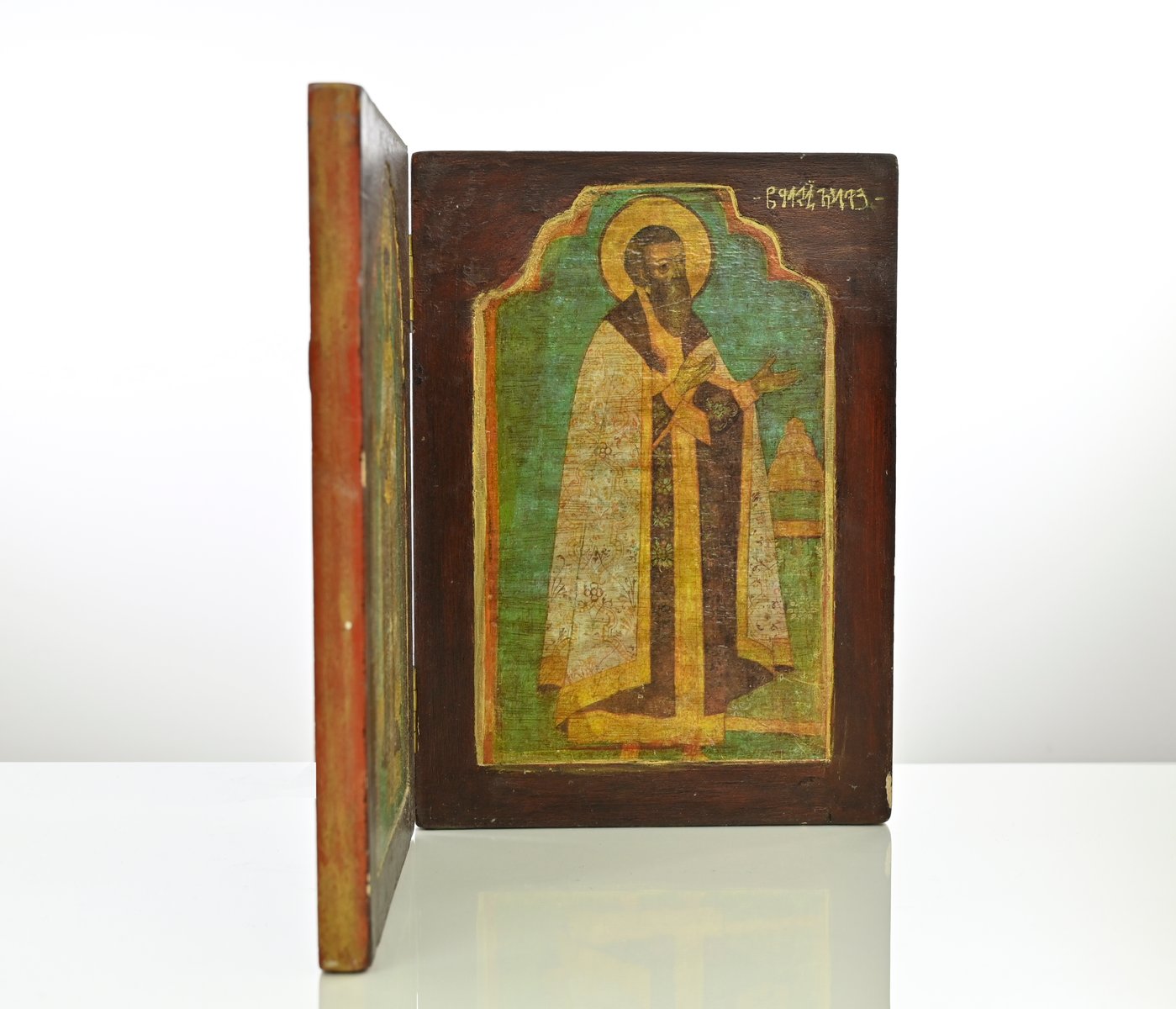 Archangel Michael and Saint Alexius Diptych Icon, 19th Century for sale ...