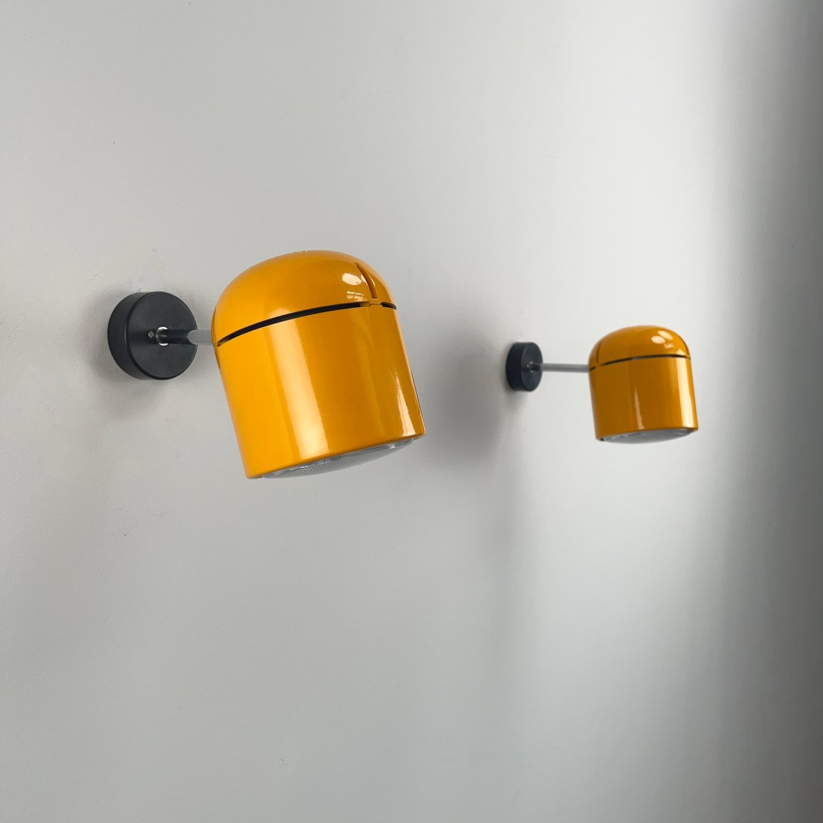 Yellow-Orange Pop Art Wall Spotlights by Staff, 1970s, Set of 2 for ...