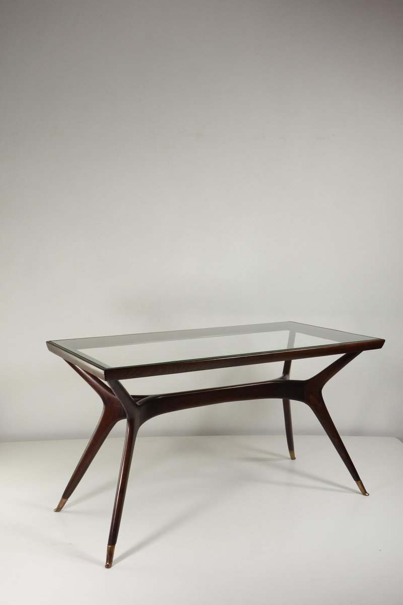 Mid-Century Modernist Italian Wood Coffee Table, 1950 for sale at Pamono