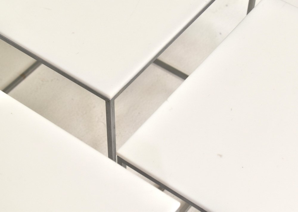 PK71 Nesting Tables by Poul Kjærholm for E. Kold Christensen, 1950s, Set of 3 for sale at Pamono