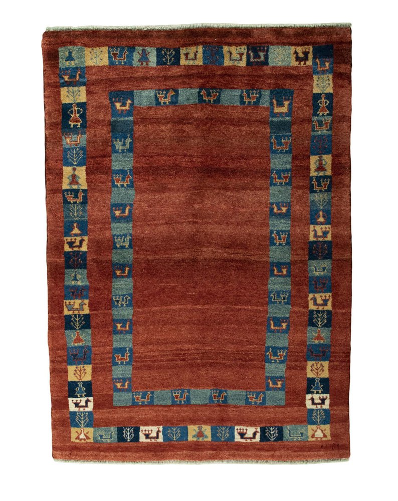 Hand-Knotted Gabbeh Nomad Rug for sale at Pamono