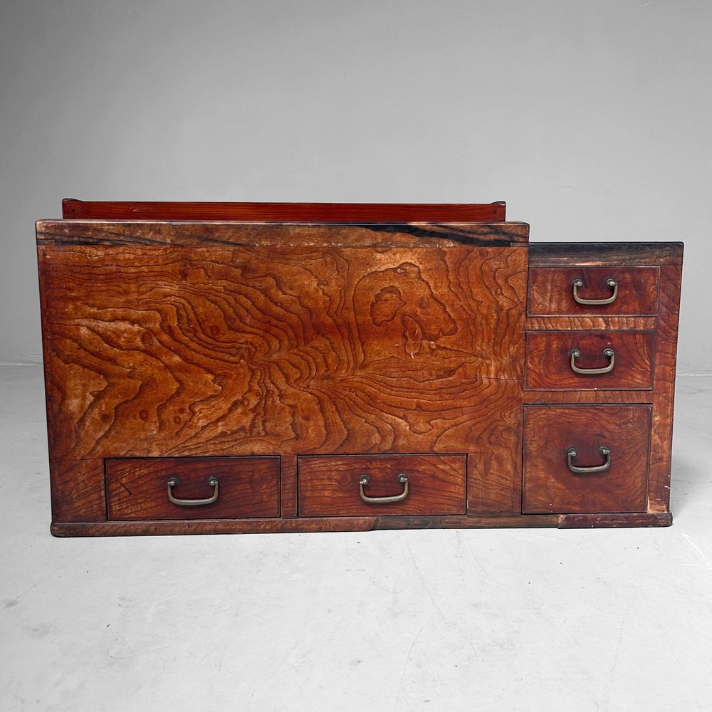 Antique Japanese Hibachi Plant Display Chest, 1900s for sale at Pamono