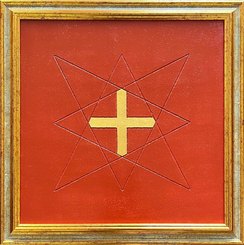 Aryana Gyselinck, The Sacred Geometry of Taurus, 2025, Acrylic and Gold ...